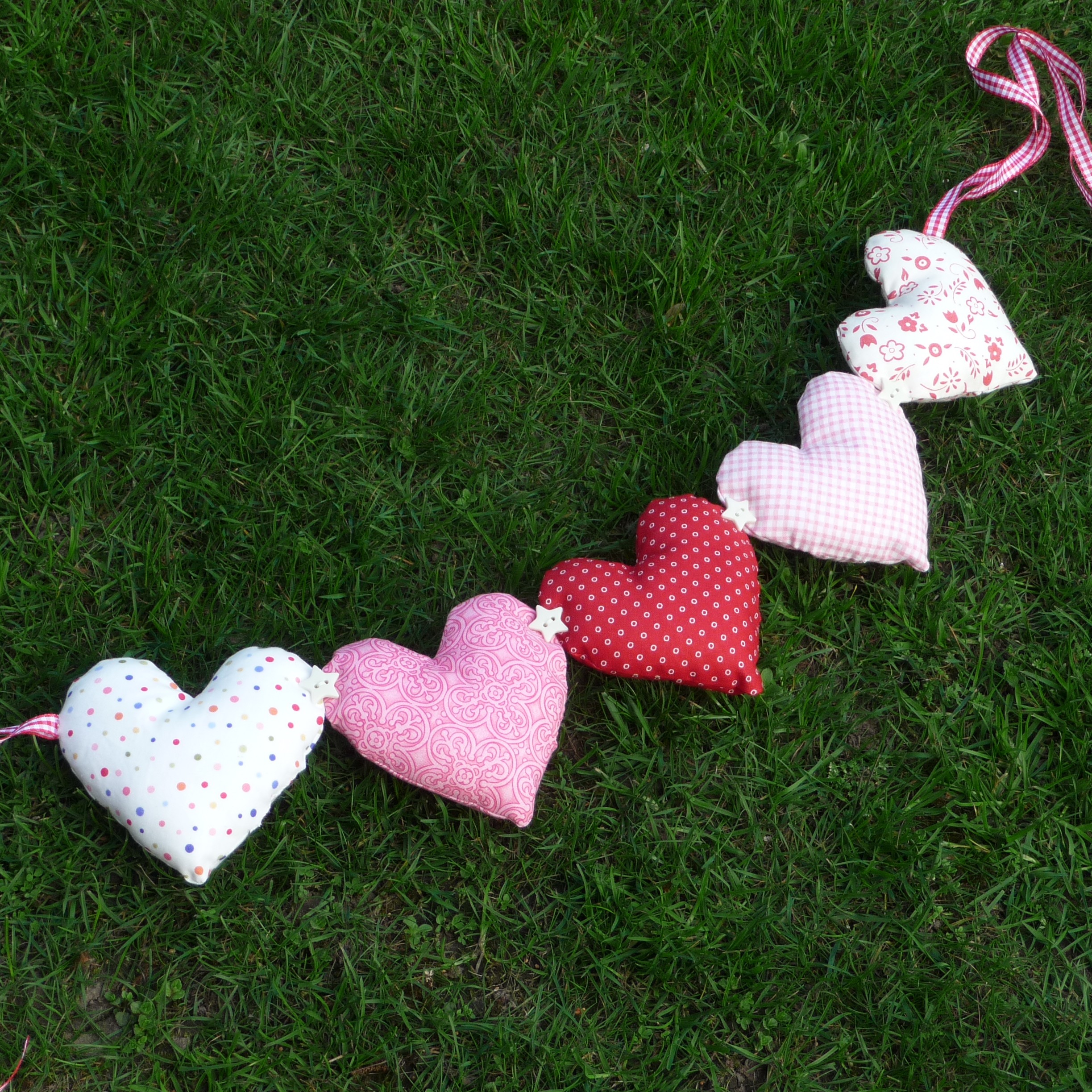 Gorgeous Padded Heart Bunting on Luulla